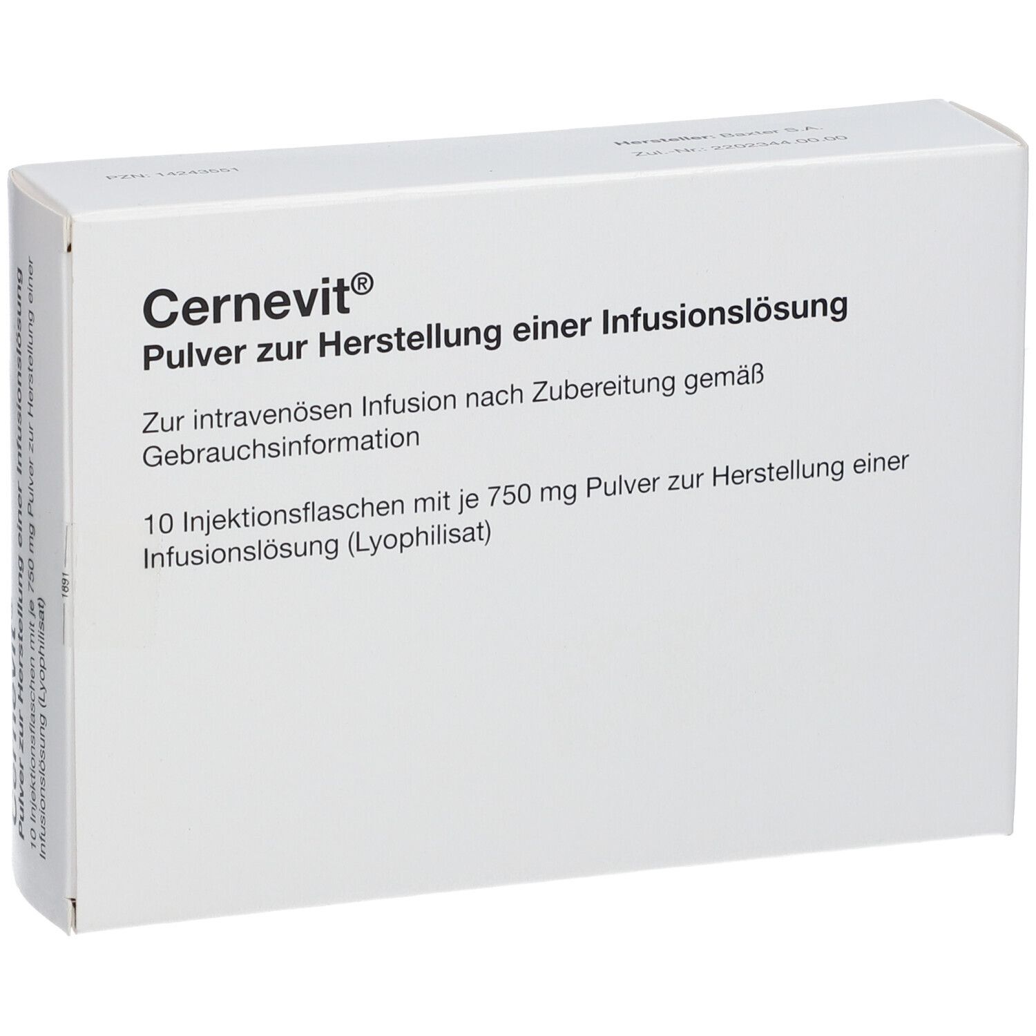 Cernevit® 750Mg 10 St mit dem E-Rezept kaufen - Shop Apotheke