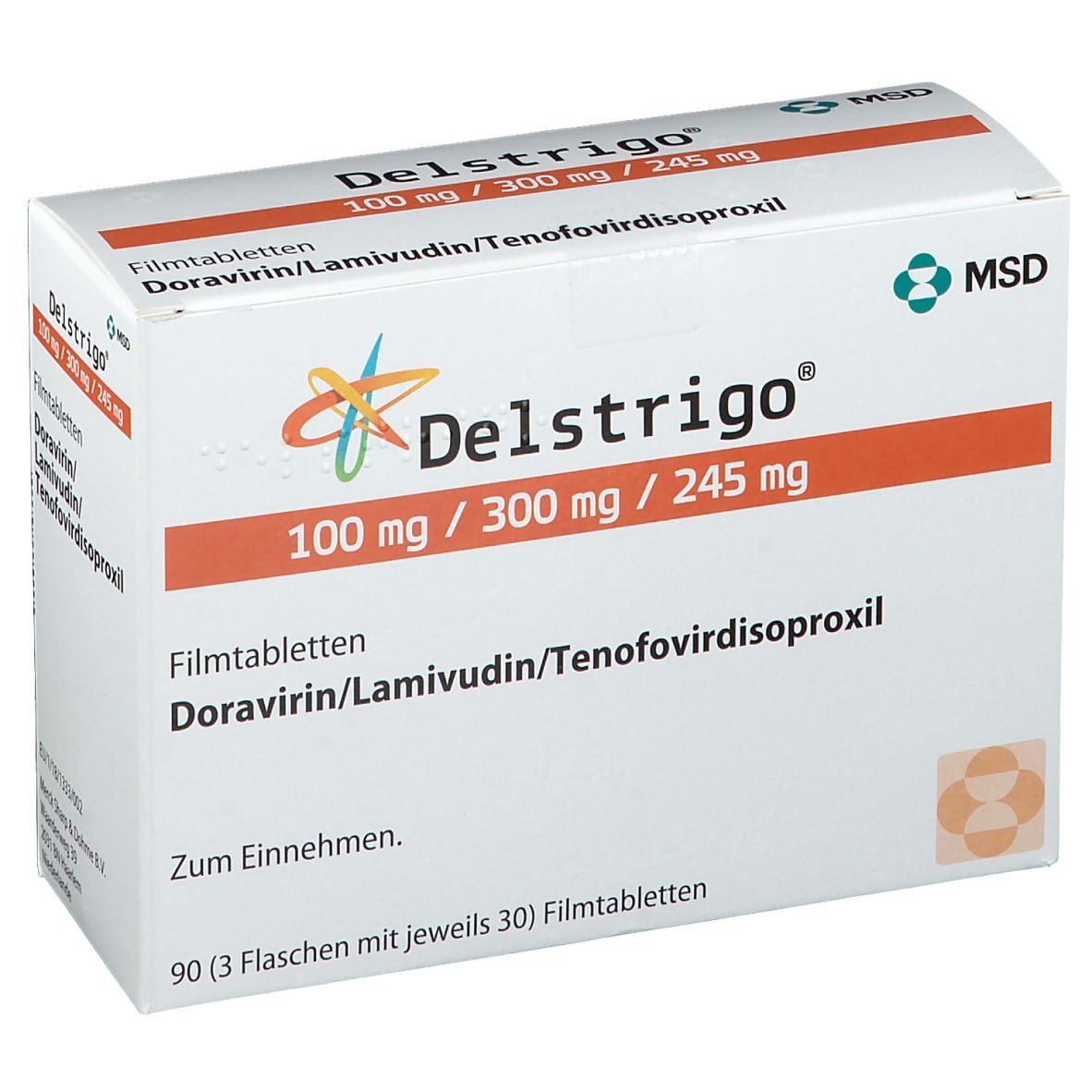 Delstrigo® 100 mg/300 mg/245 mg 90 St - shop-apotheke.com