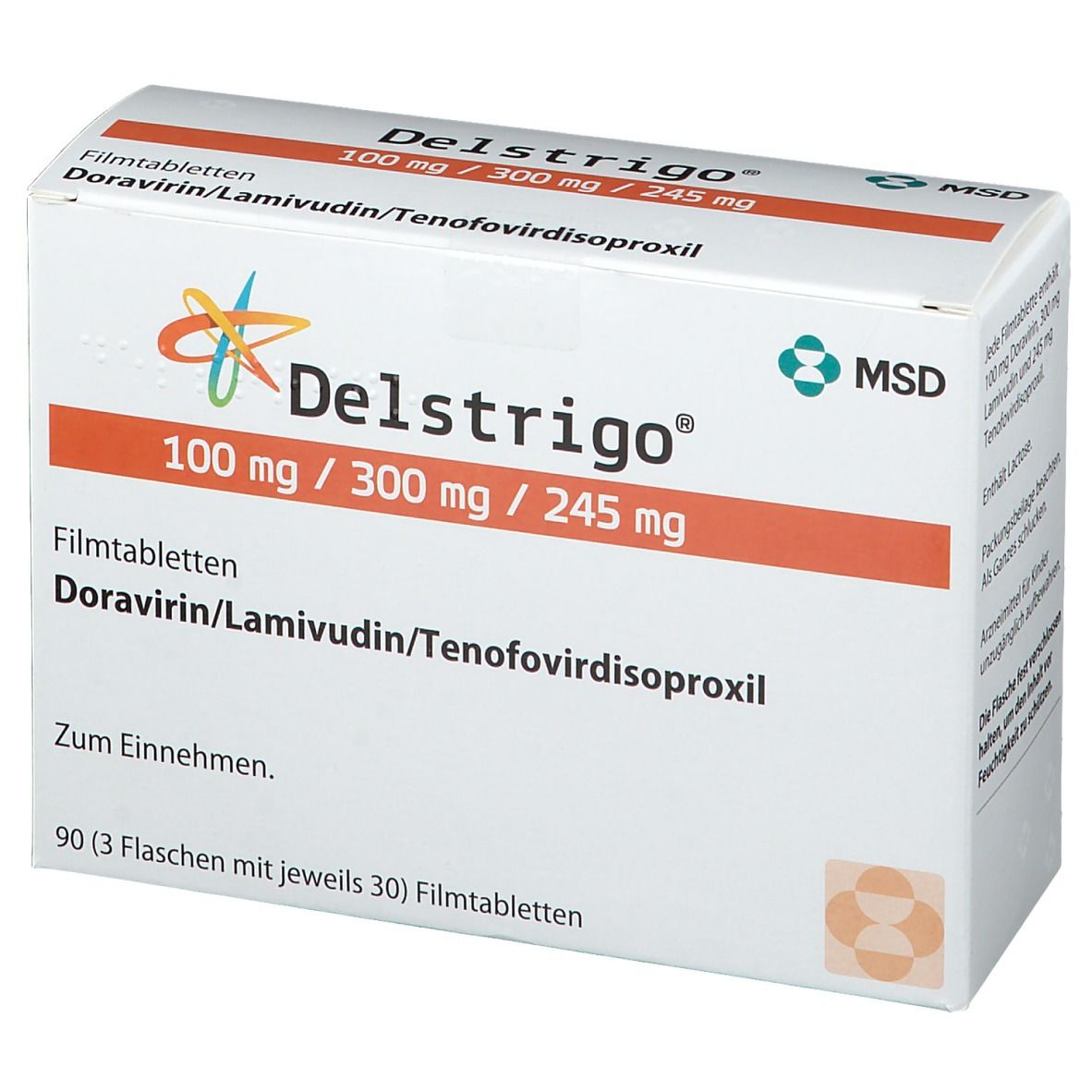 Delstrigo® 100 mg/300 mg/245 mg 90 St - shop-apotheke.com