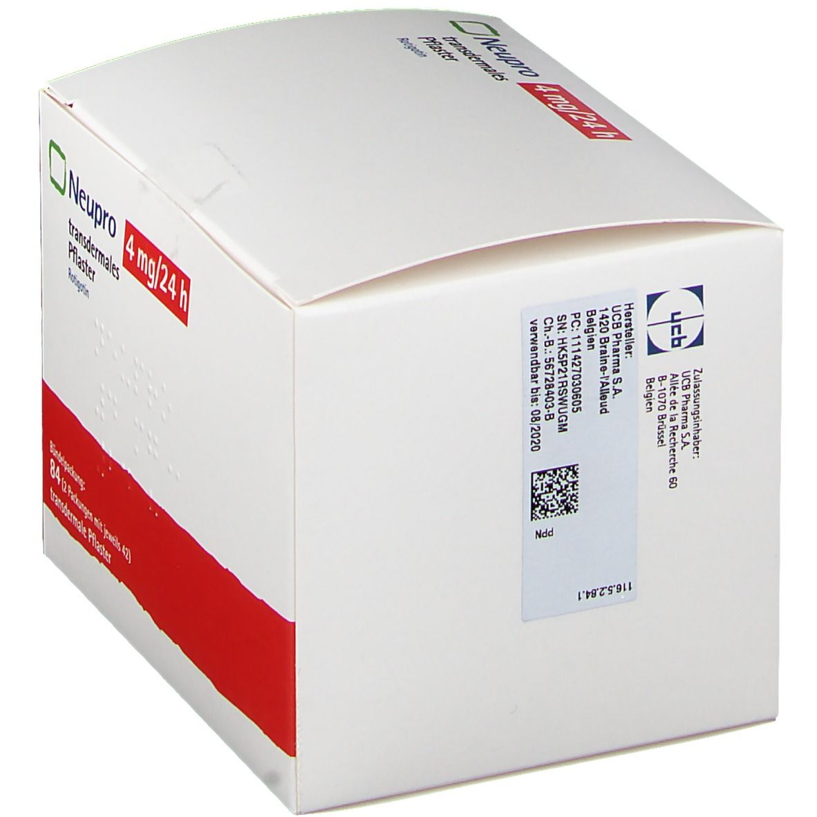 NEUPRO 4 mg/24 h transdermale Pflaster 84 St mit dem E-Rezept kaufen ...