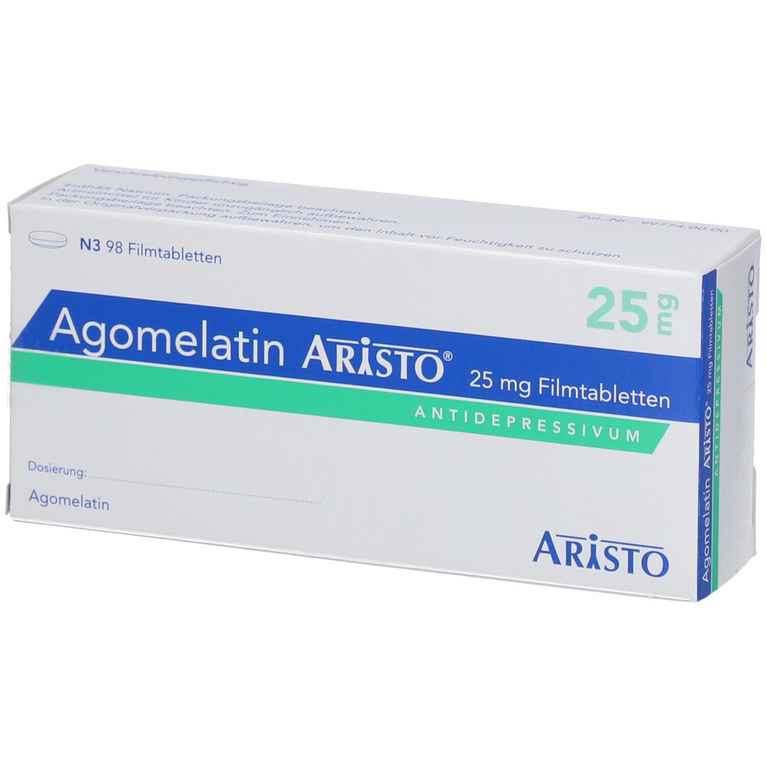 Agomelatin Aristo® 25 mg 98 St mit dem E-Rezept kaufen - Shop Apotheke