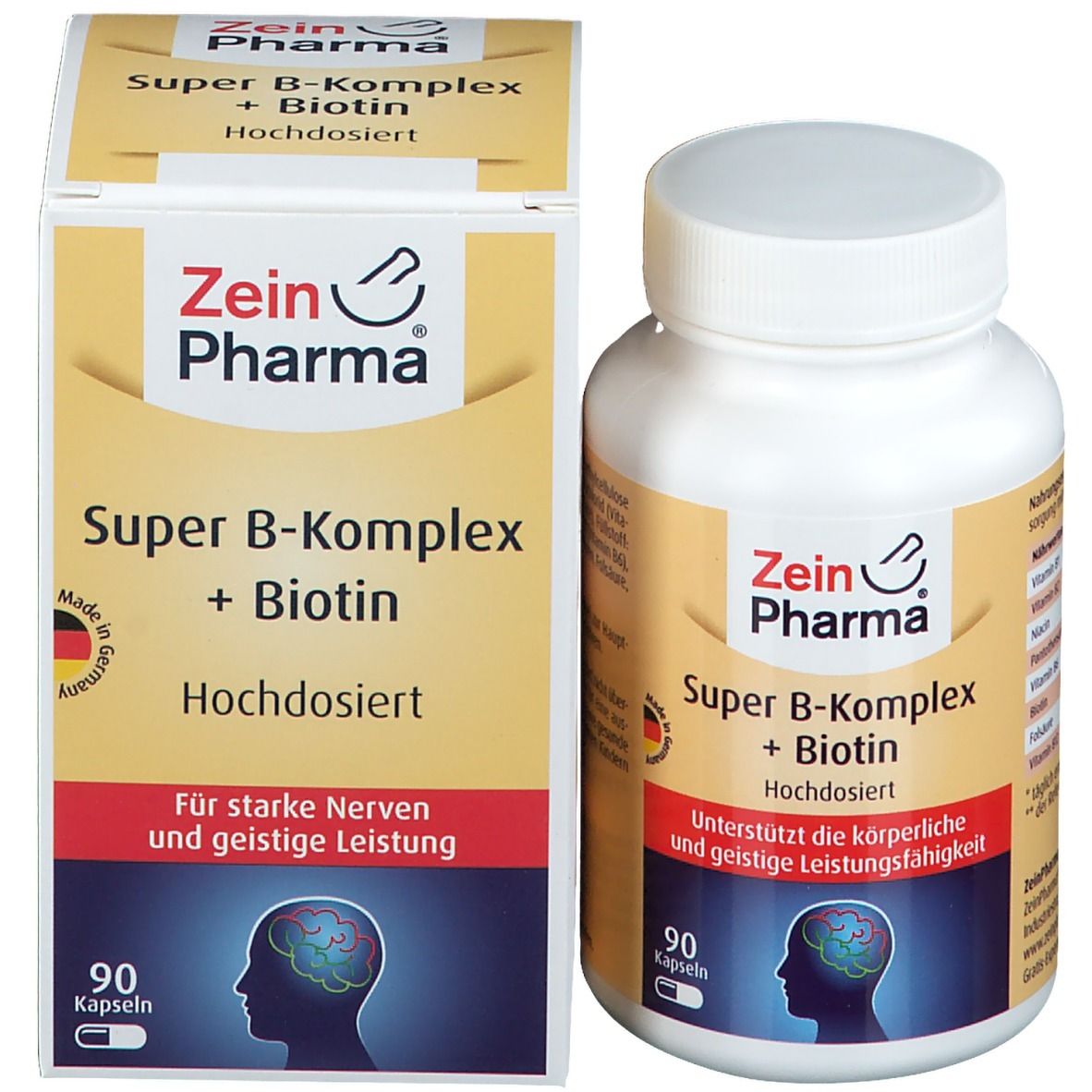 ZeinPharma® Vitamin B Komplex Kapseln + Biotin Super 90 St - shop ...
