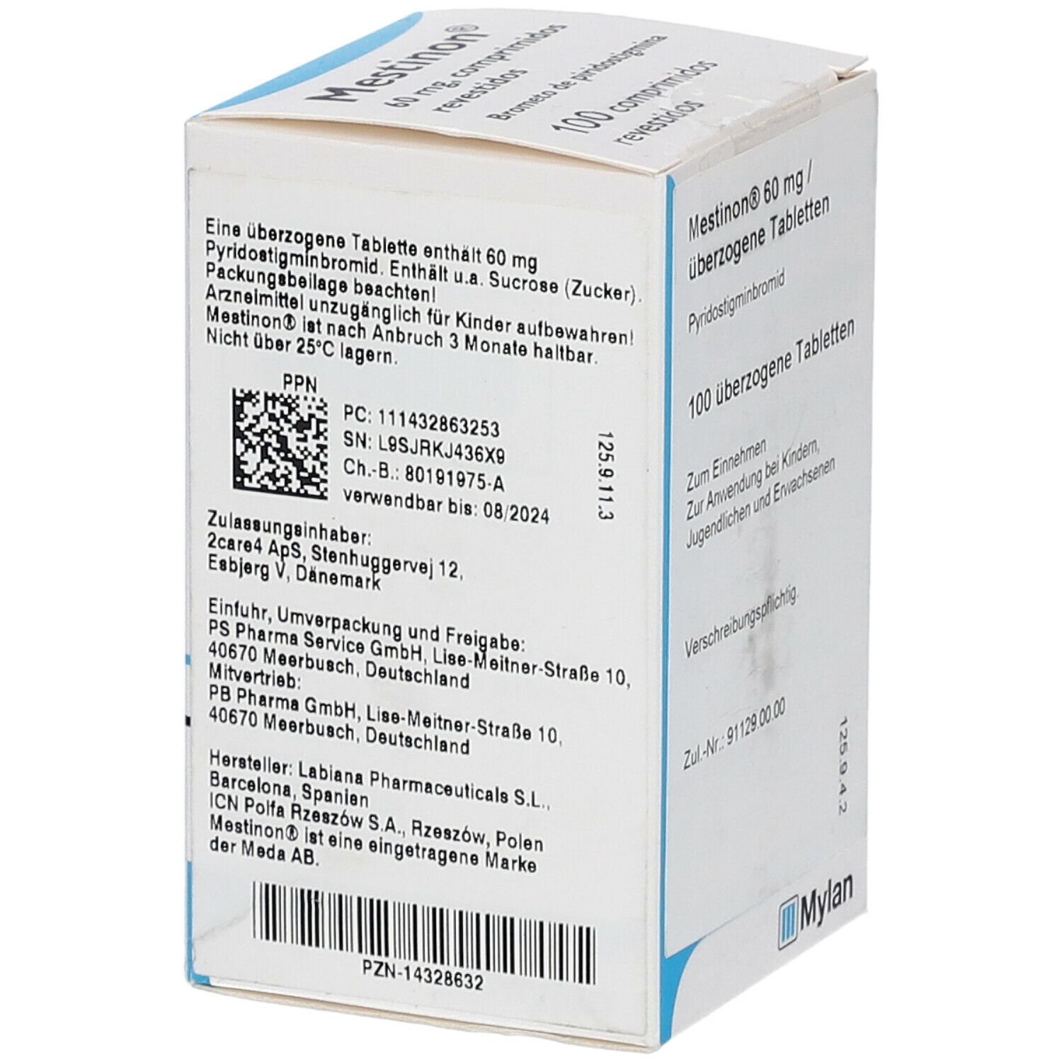 Mestinon 60 mg 100 St mit dem E-Rezept kaufen - Shop Apotheke