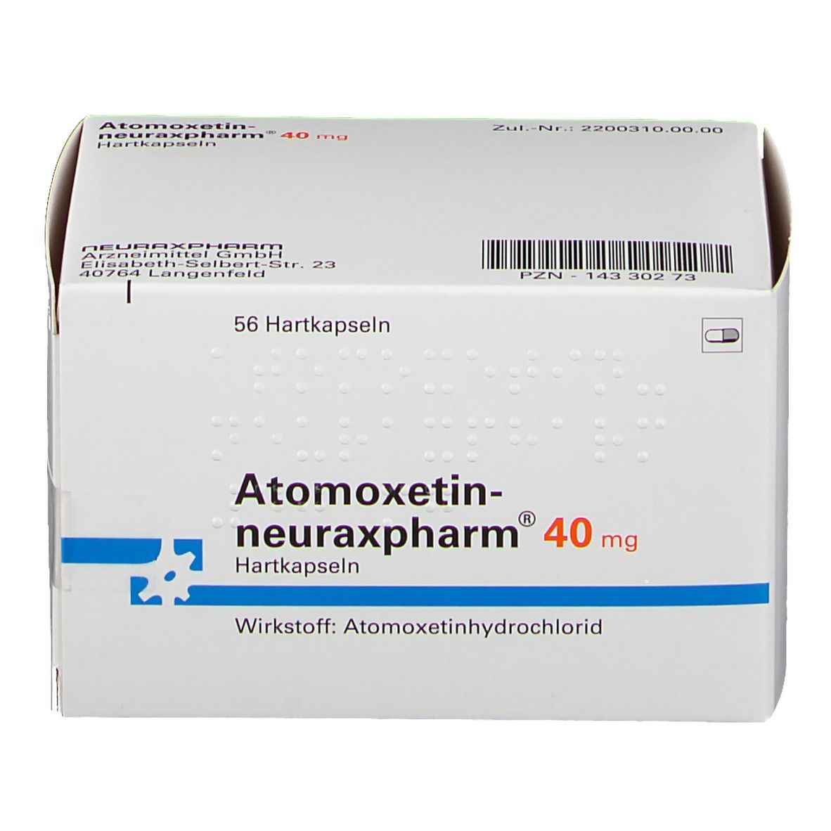 Atomoxetin-neuraxpharm® 40 mg 56 St mit dem E-Rezept kaufen - Shop Apotheke