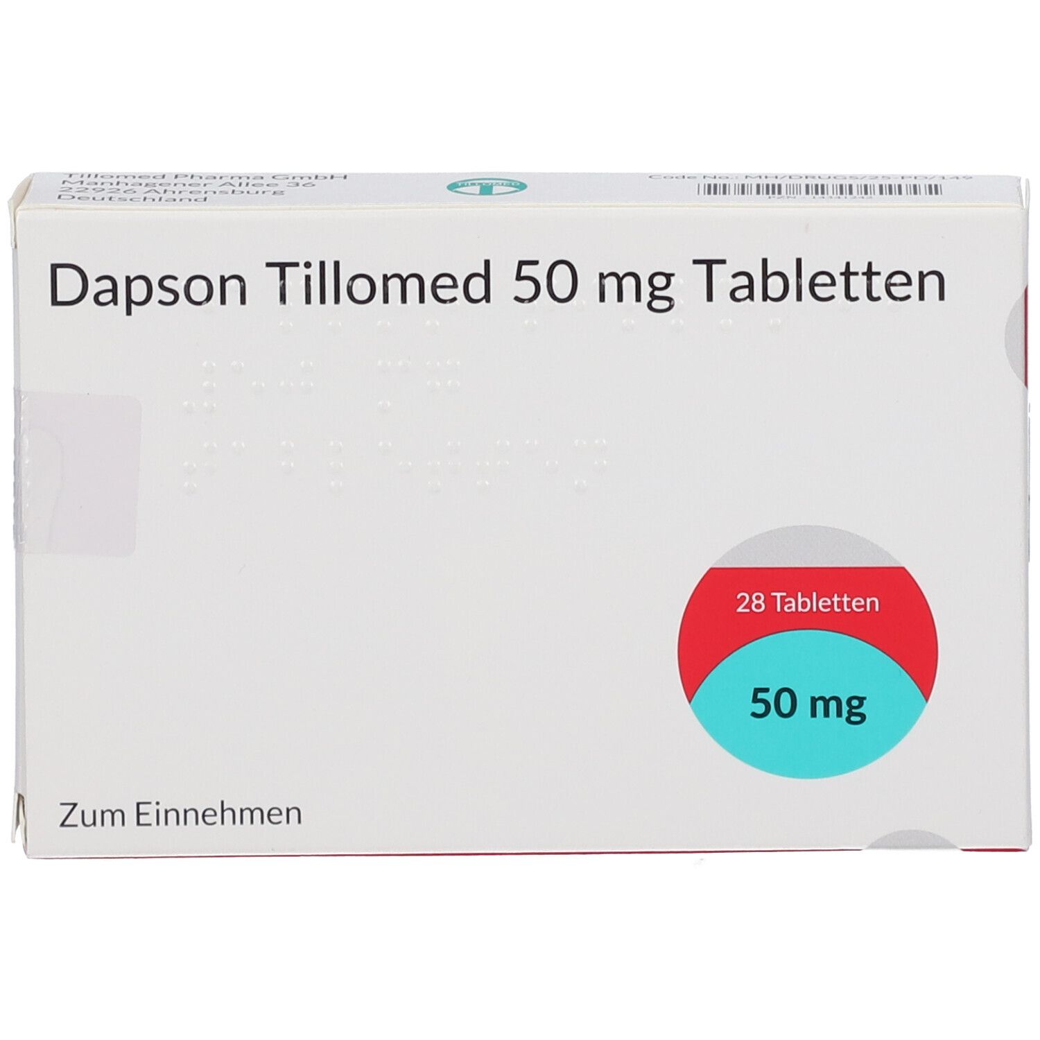 Dapson TillomED50 mg 28 St mit dem E-Rezept kaufen - Shop Apotheke