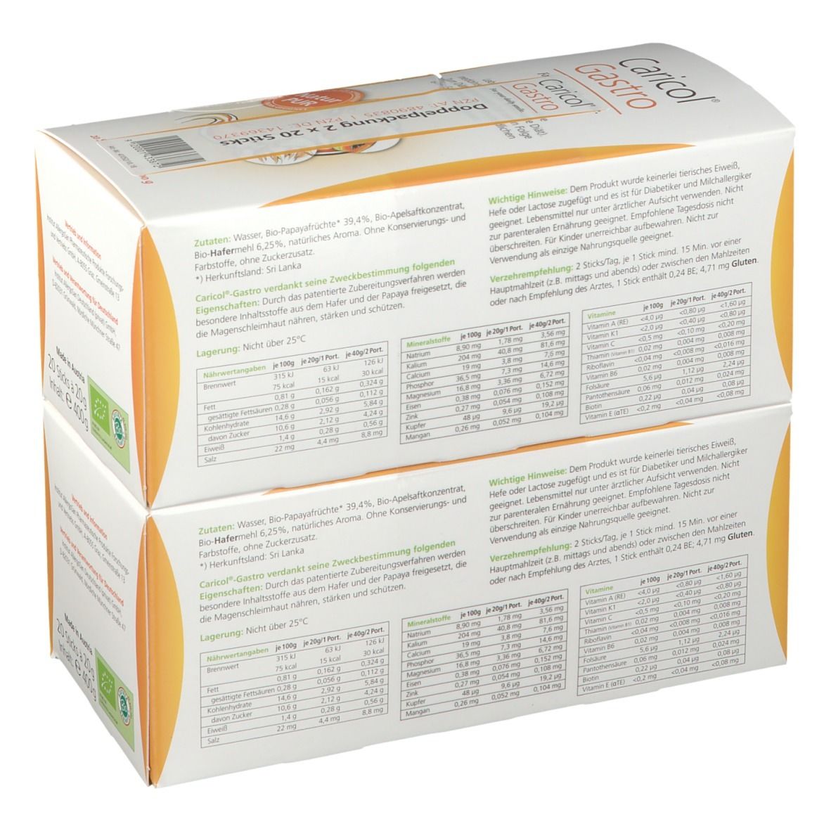 Caricol® Gastro Doppelpack 40x20 g - SHOP APOTHEKE