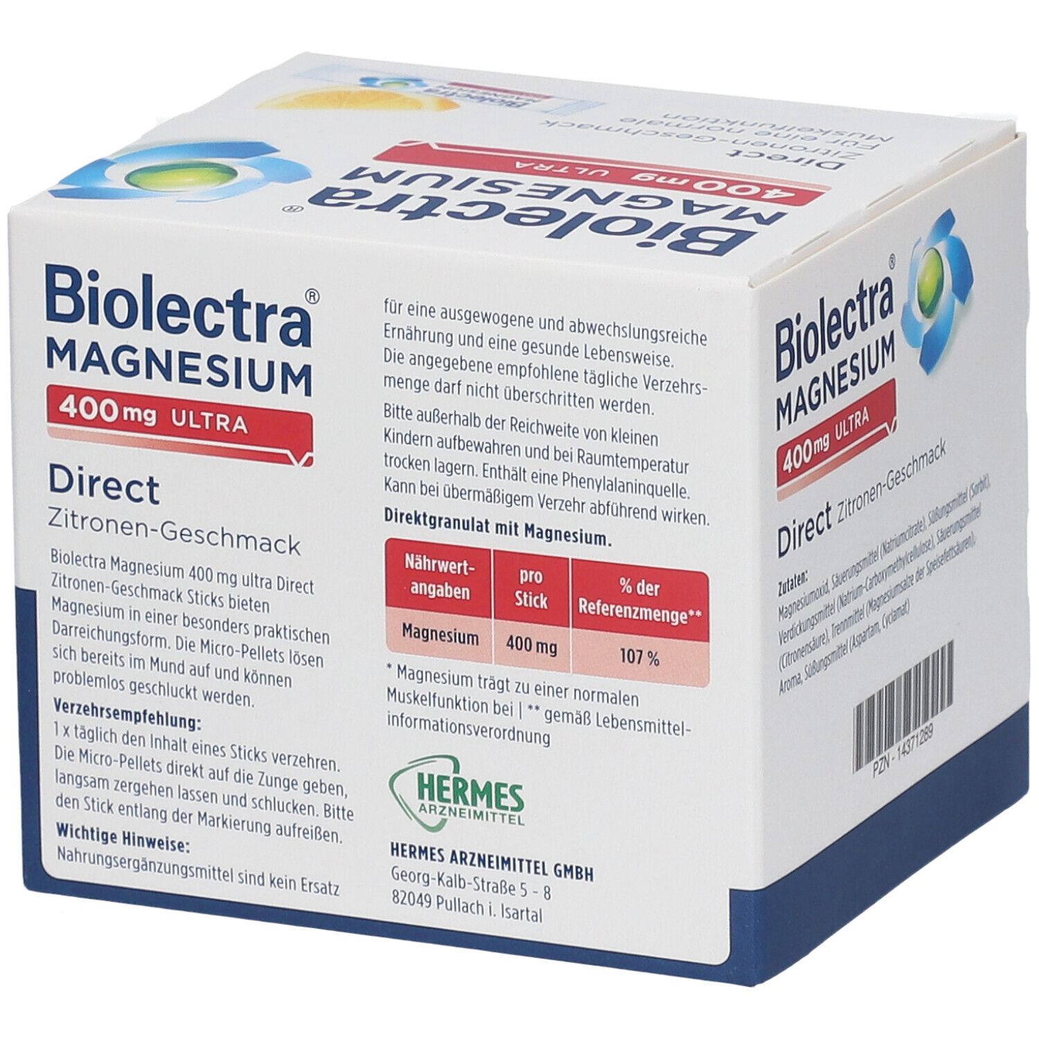 Biolectra® Magnesium ultra Direct 400 mg Zitrone 60 St - shop-apotheke.com