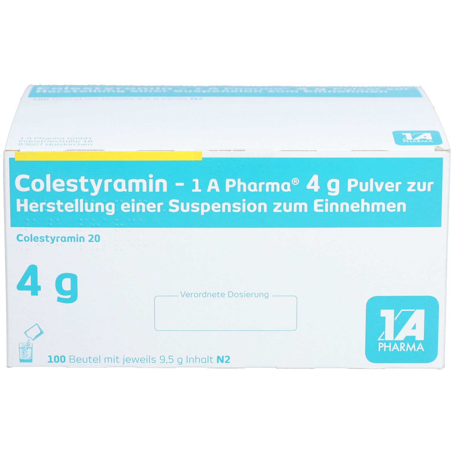 Colestyramin 1A Pharma® 4G 100 St mit dem E-Rezept kaufen - Shop Apotheke