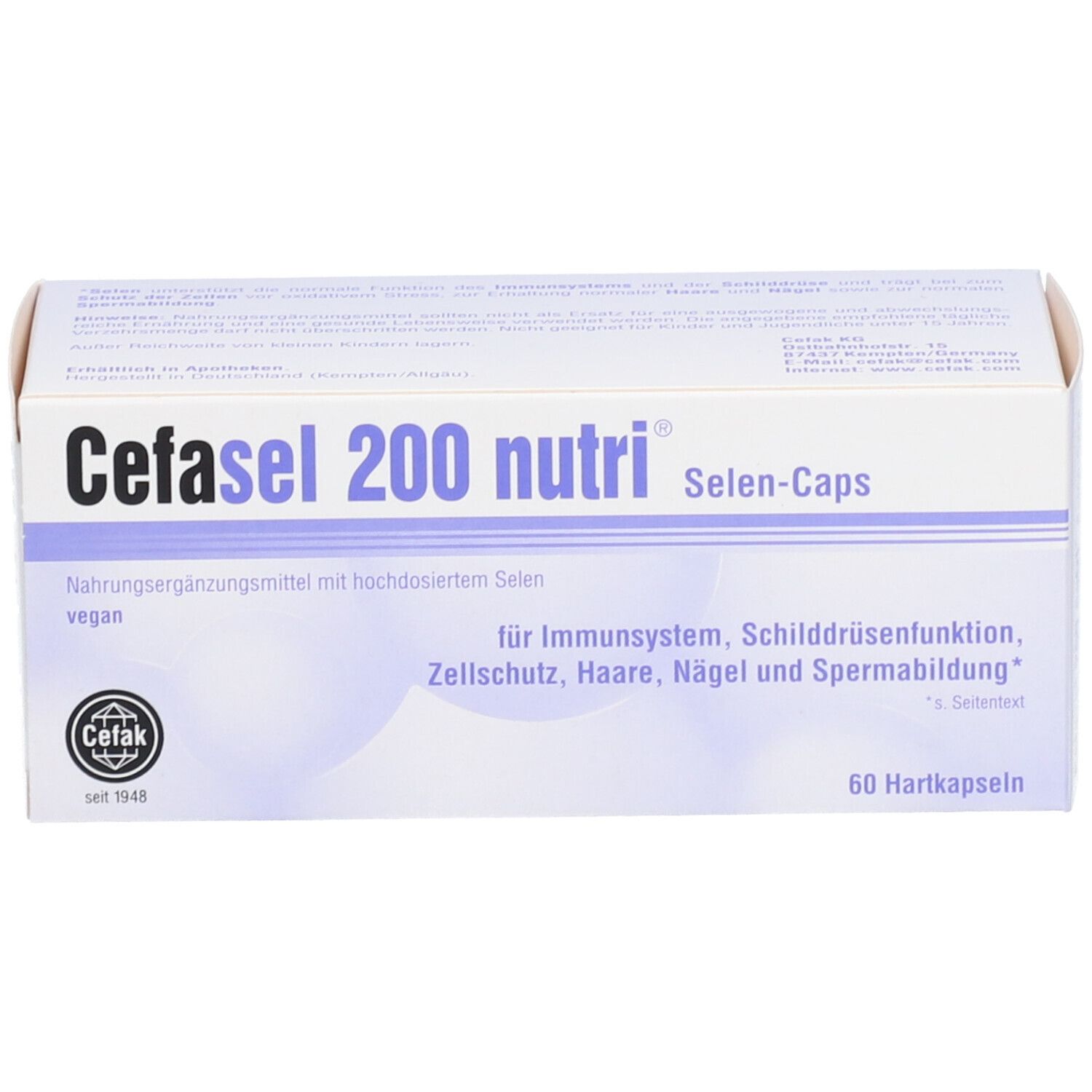Cefasel 200® Nutri Selen-Caps 60 St - SHOP APOTHEKE