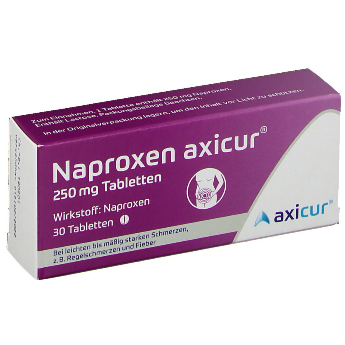 Naproxen axicur® 250 mg 30 St - Shop Apotheke