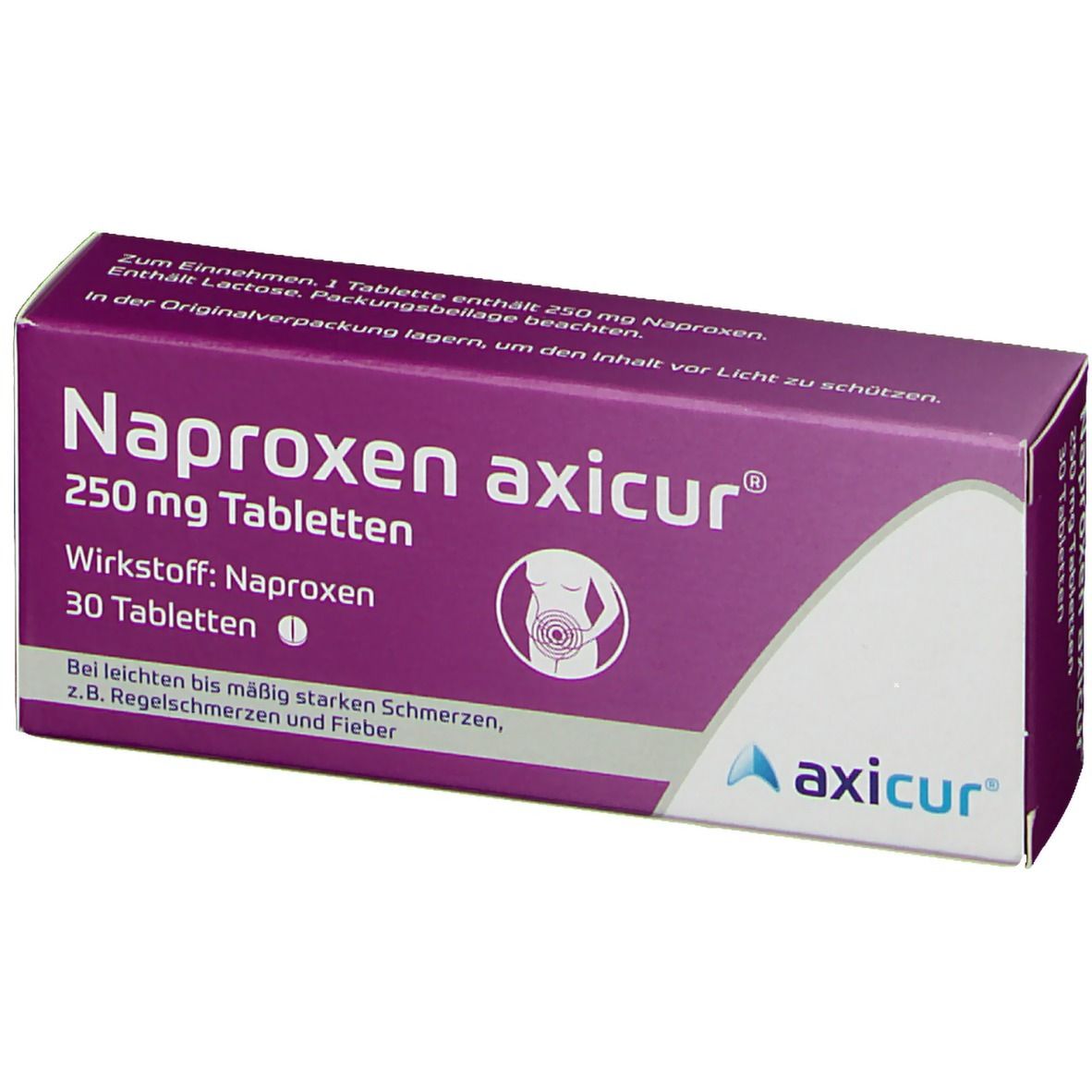 Naproxen axicur® 250 mg 30 St - Shop Apotheke