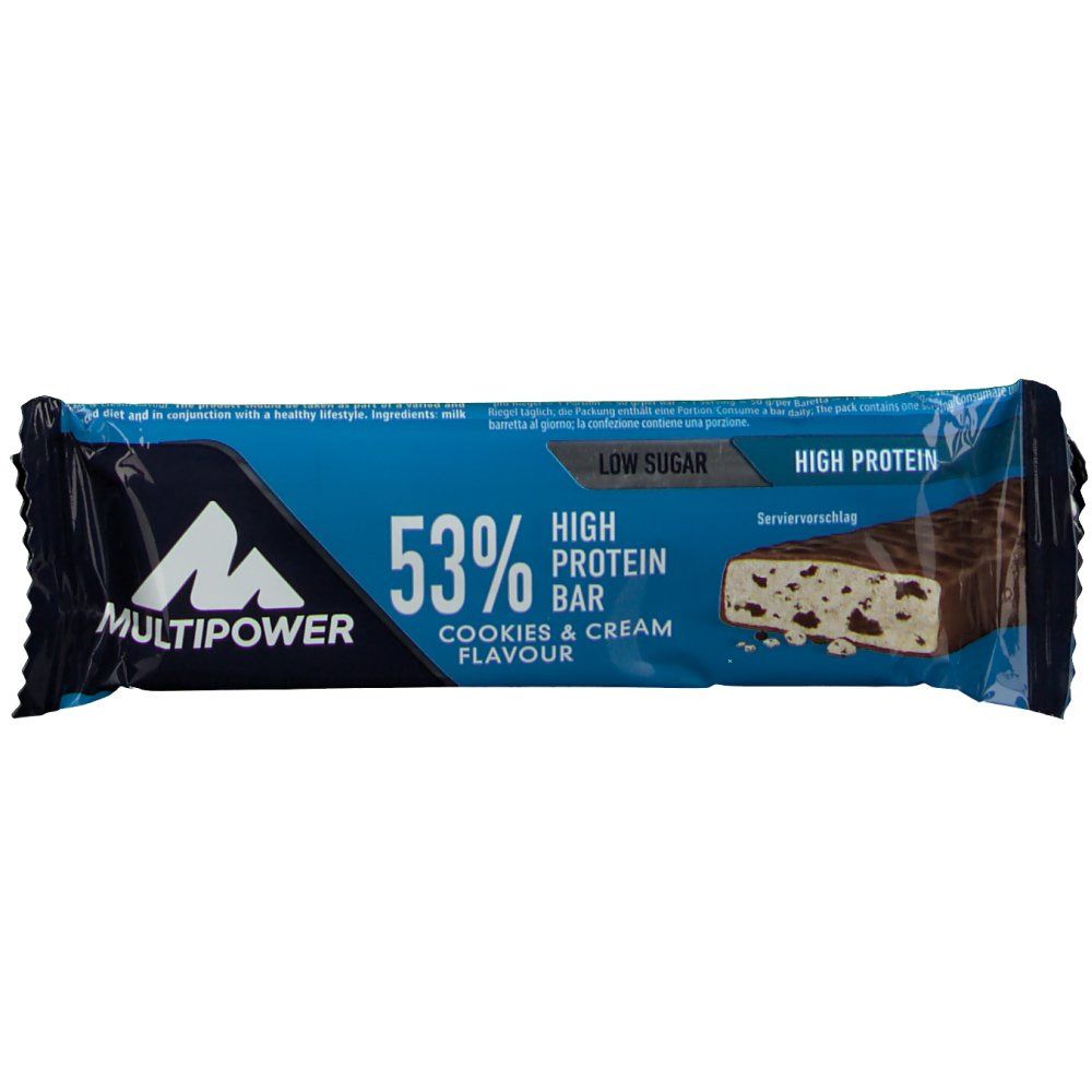 Multipower 53 % Protein Bar Cookies & Cream 50 g - Shop Apotheke