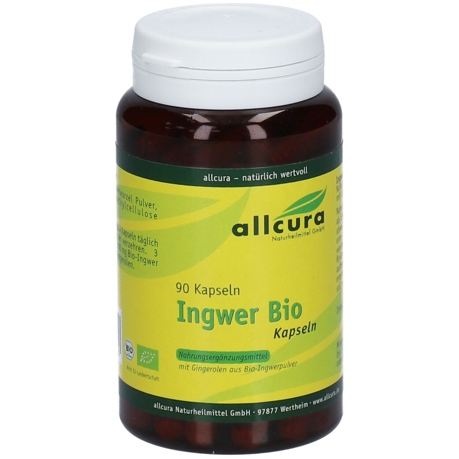 Allcura Ingwer Bio Kapseln 90 St - Shop Apotheke