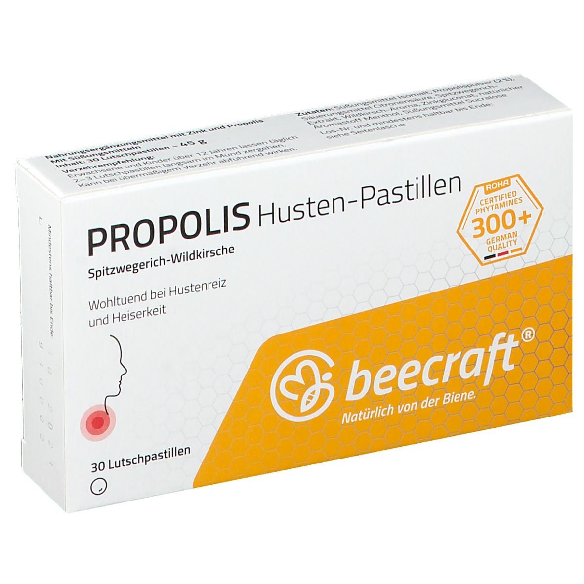 beecraft® Propolis Husten-Pastillen 30 St - Shop Apotheke