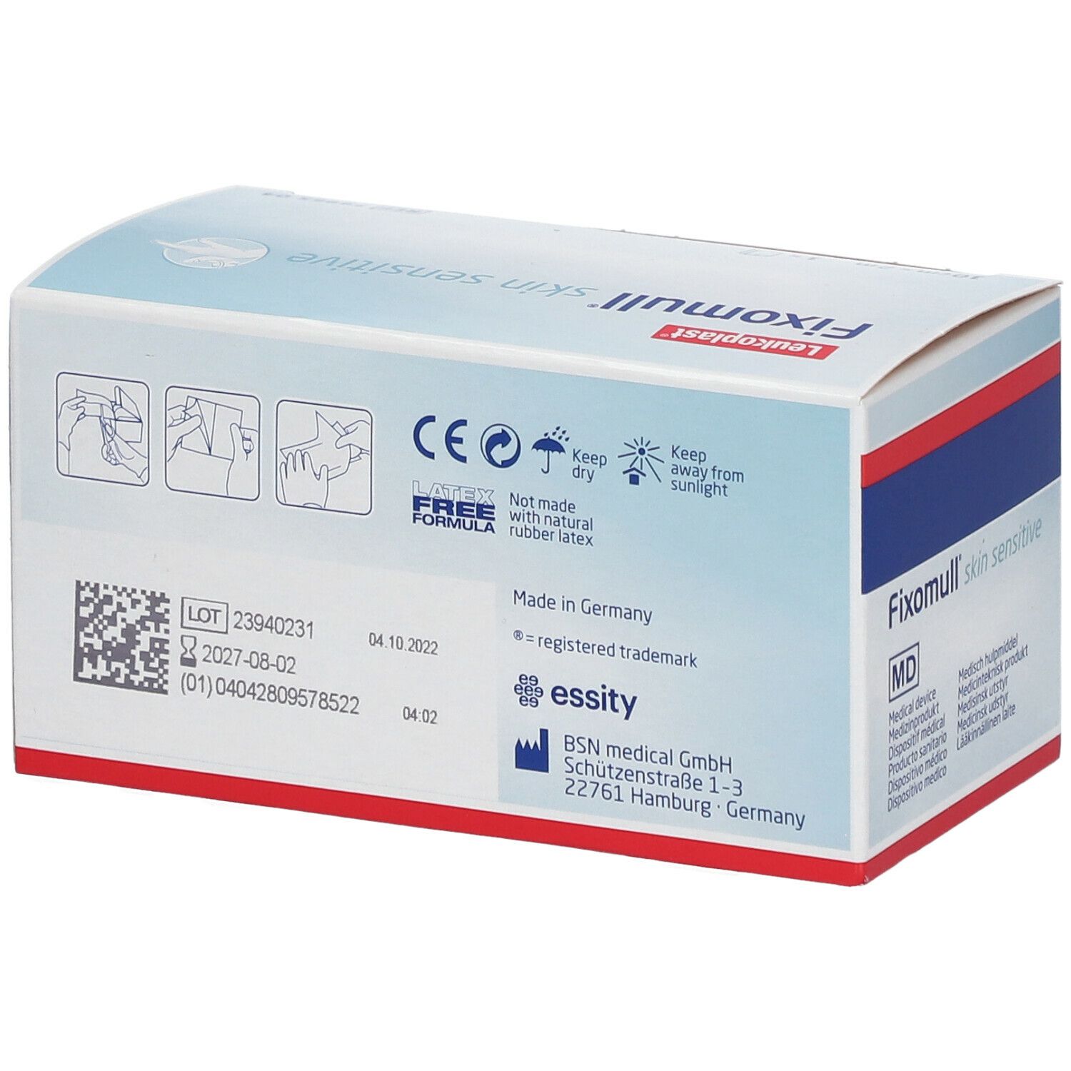 Leukoplast Fixomull Skin Sensitive 10 Cm X 2 M 1 St Shop Apotheke
