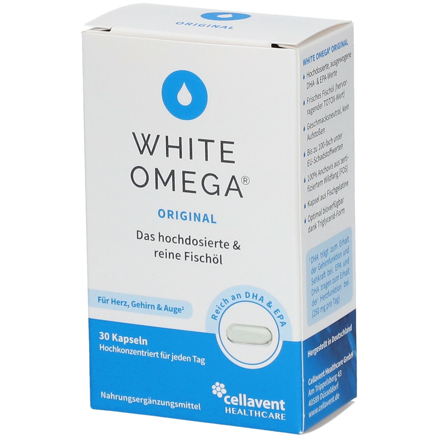 White Omega® Original – Reine Omega-3-Fischöl-Kapseln 30 St - shop ...