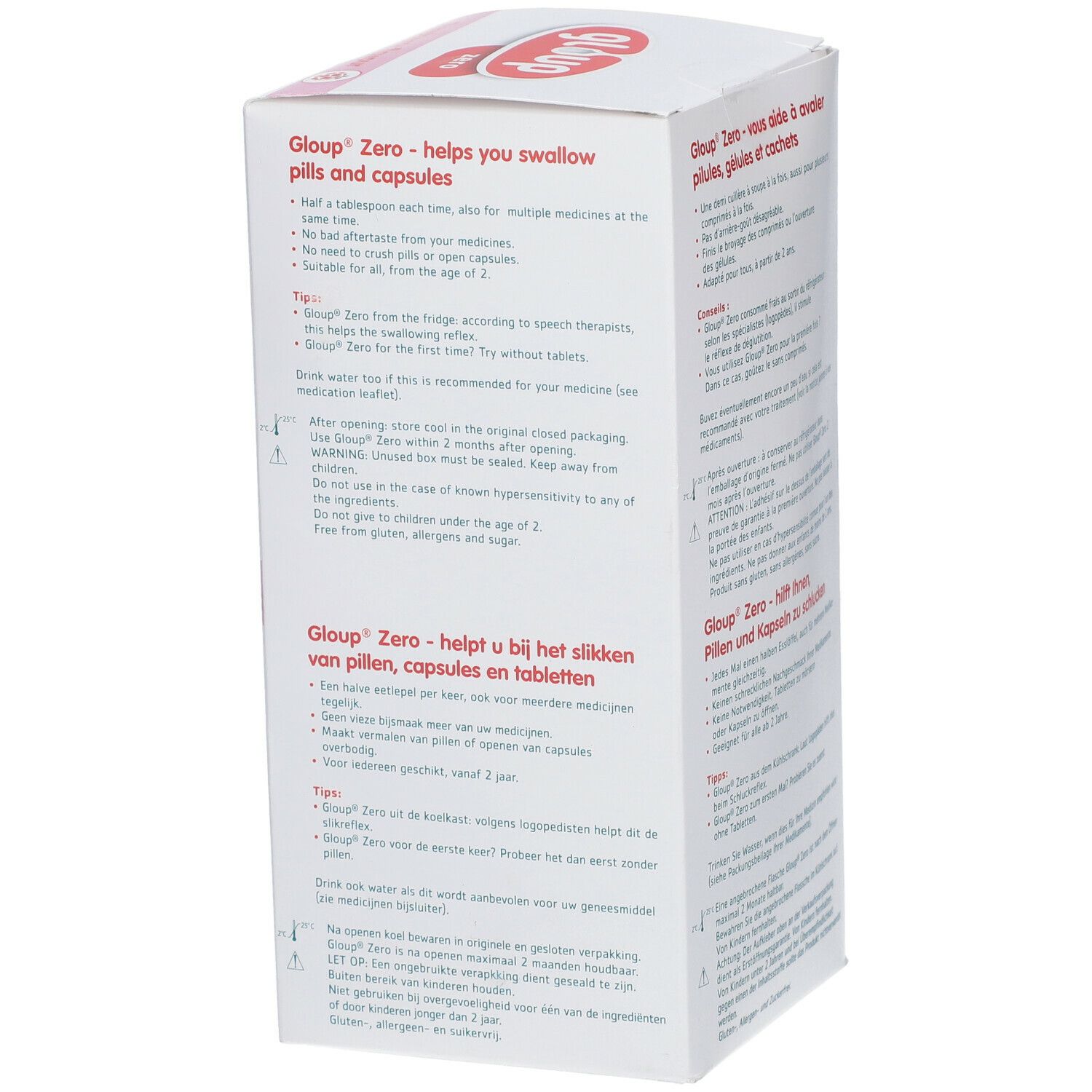 gloup zero Himbeergeschmack 500 ml - Shop Apotheke