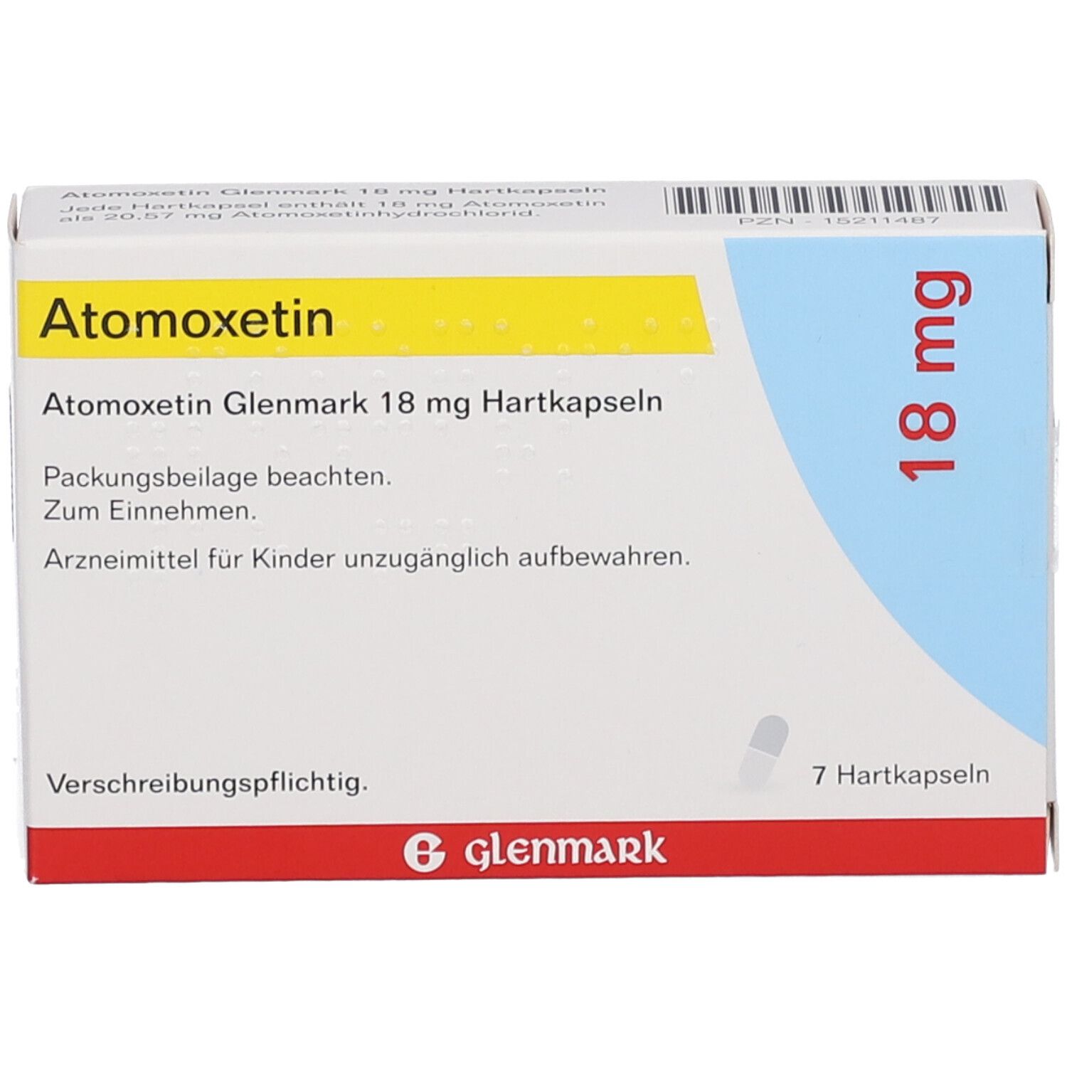 Atomoxetin Glenmark 18 mg 7 St mit dem E-Rezept kaufen - Shop Apotheke
