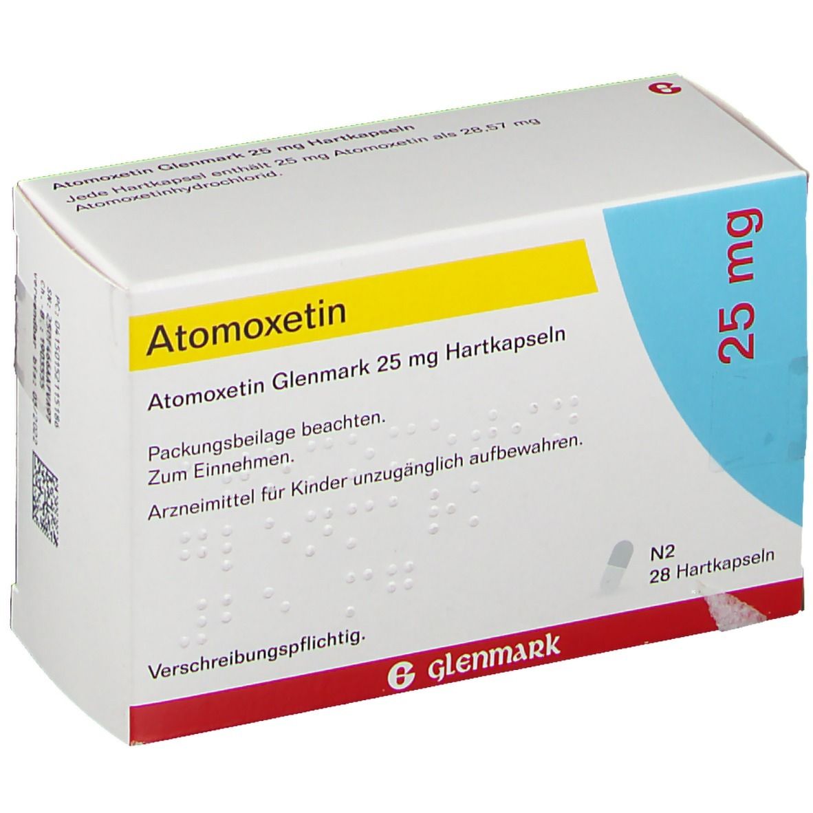Atomoxetin Glenmark 25 mg 28 St mit dem E-Rezept kaufen - Shop Apotheke