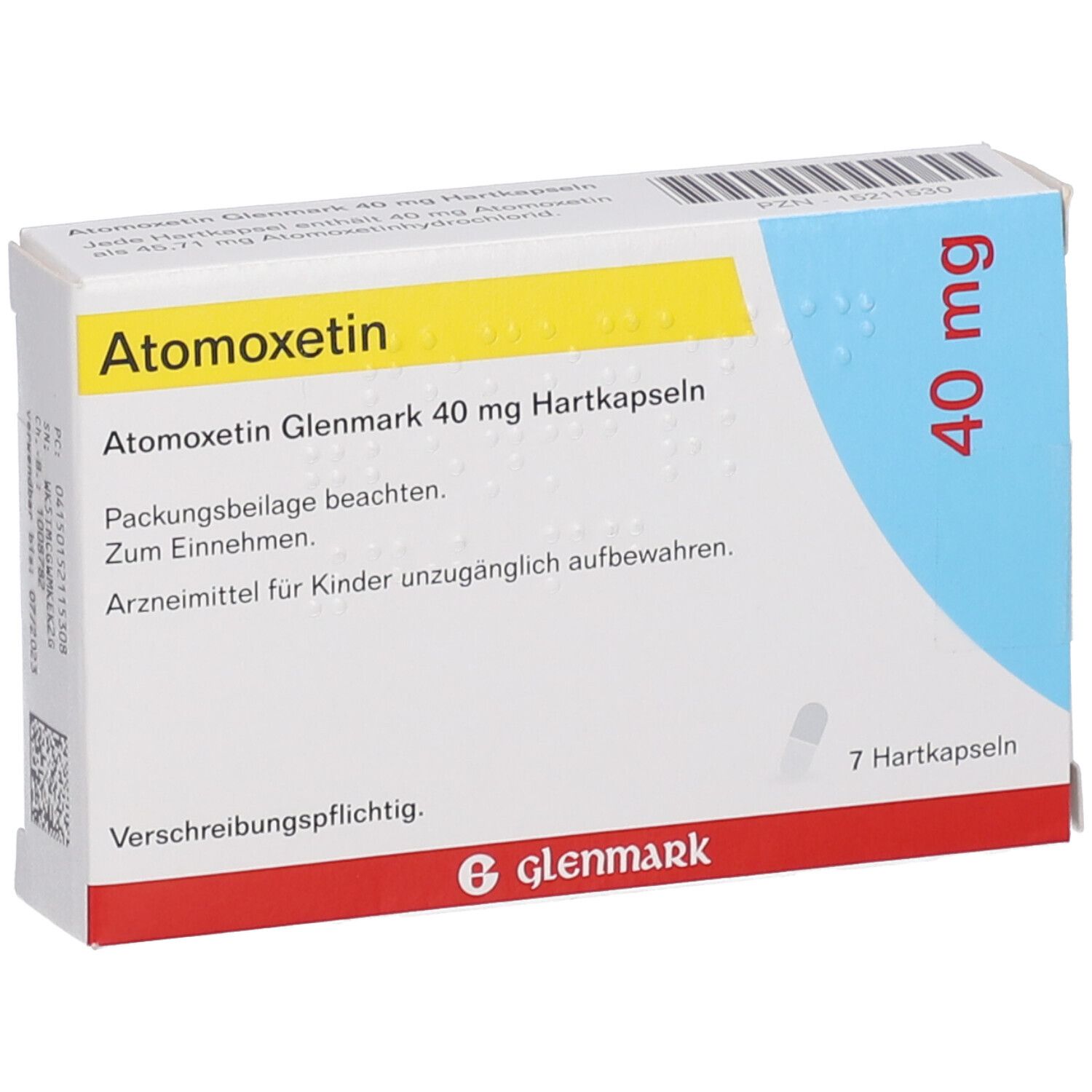 Atomoxetin Glenmark 40 mg 7 St mit dem E-Rezept kaufen - Shop Apotheke