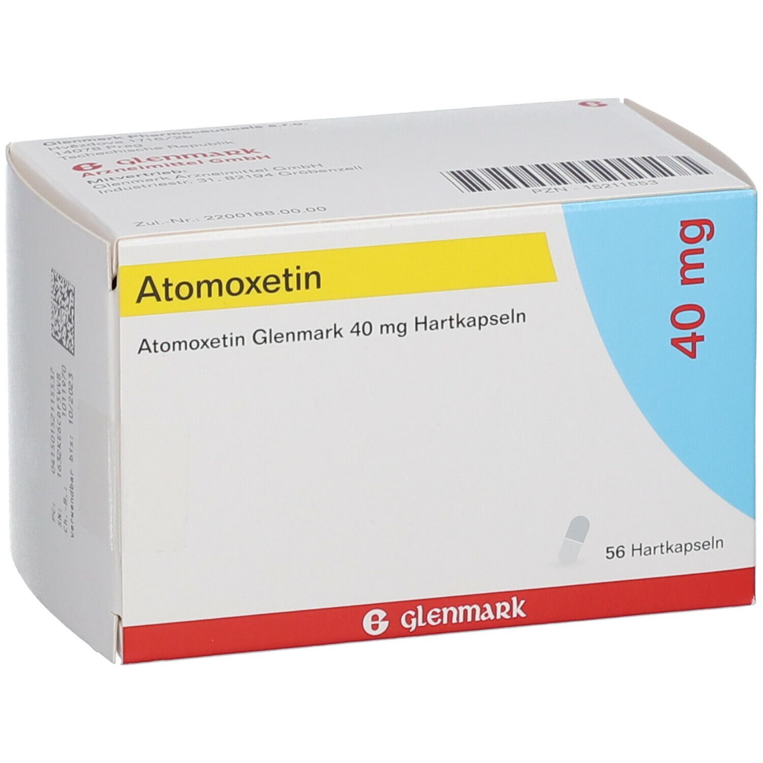 Atomoxetin Glenmark 40 mg 56 St mit dem E-Rezept kaufen - Shop Apotheke