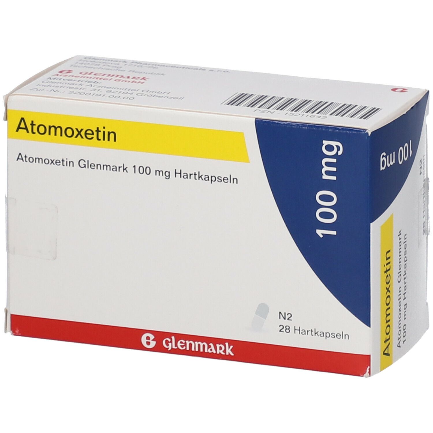 Atomoxetin Glenmark 100 mg 28 St mit dem E-Rezept kaufen - Shop Apotheke