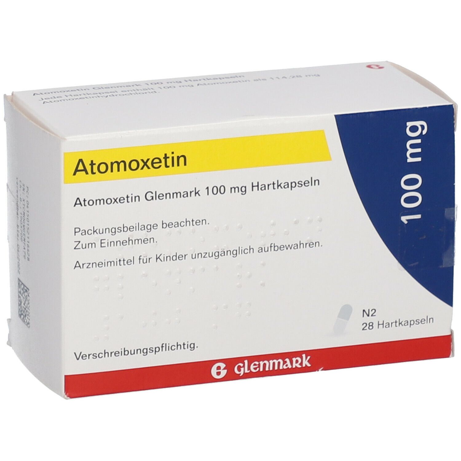 Atomoxetin Glenmark 100 mg 28 St mit dem E-Rezept kaufen - Shop Apotheke
