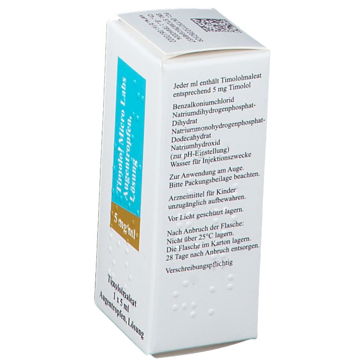 Timolol Micro Labs 5 mg/ml 1x5 ml mit dem E-Rezept kaufen - Shop Apotheke