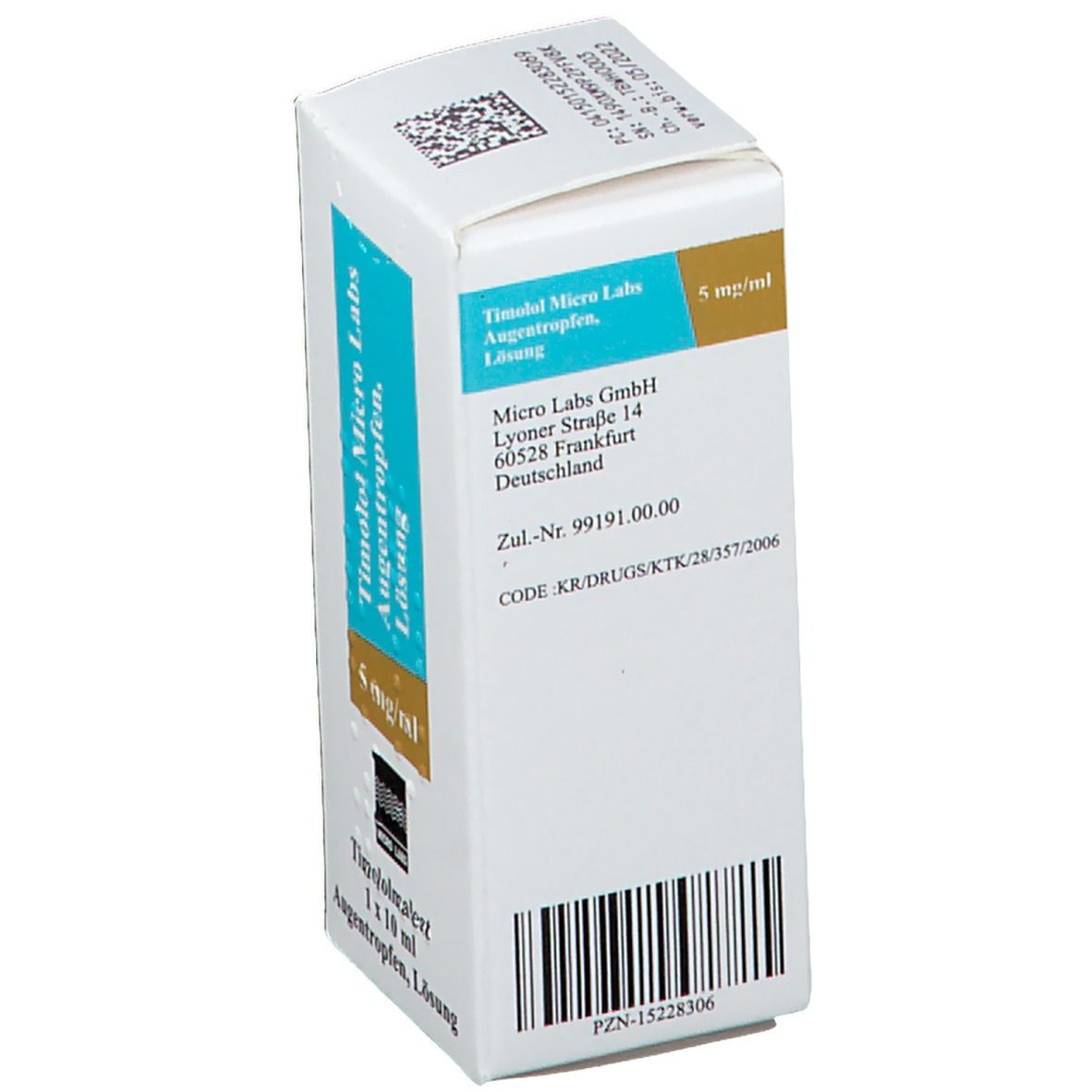 Timolol Micro Labs 5 mg/ml 1x10 ml mit dem E-Rezept kaufen - Shop Apotheke