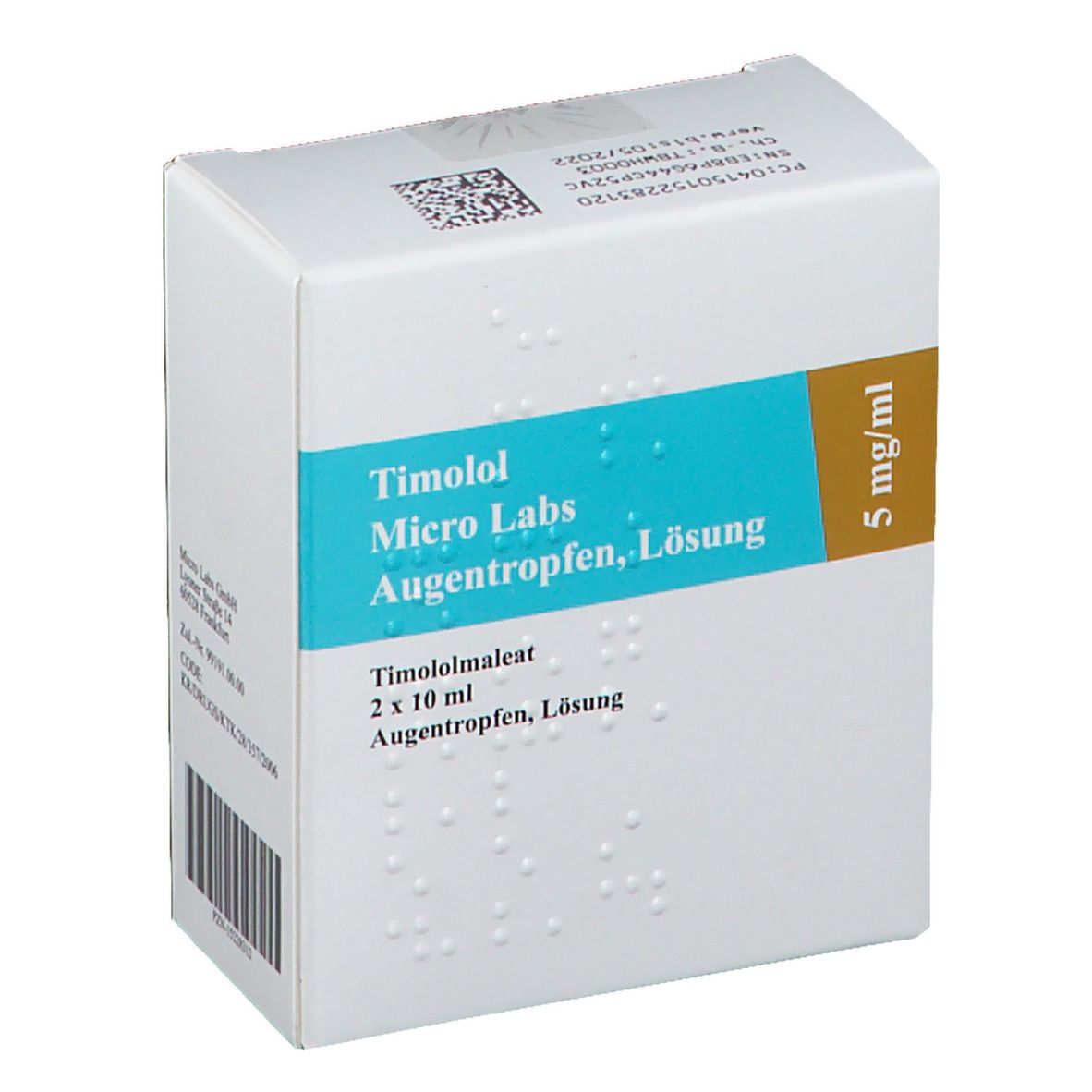 Timolol Micro Labs 5 mg/ml 2x10 ml mit dem E-Rezept kaufen - Shop Apotheke