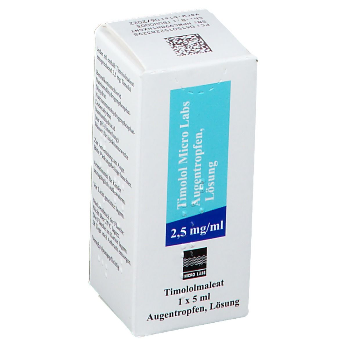 Timolol Micro Labs 2,5 mg/ml 1x5 ml mit dem E-Rezept kaufen - SHOP APOTHEKE