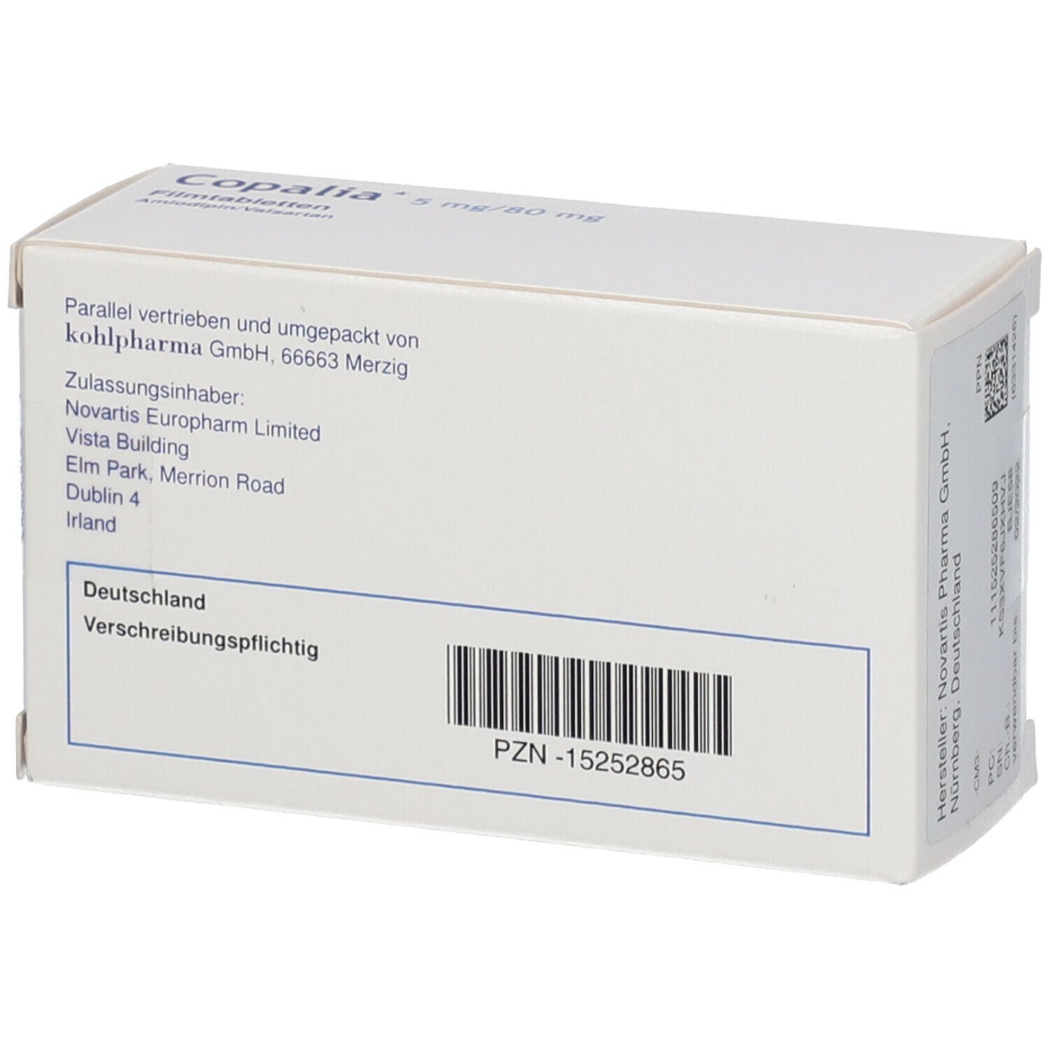 Copalia 5 mg/80 mg 98 St mit dem E-Rezept kaufen - Shop Apotheke