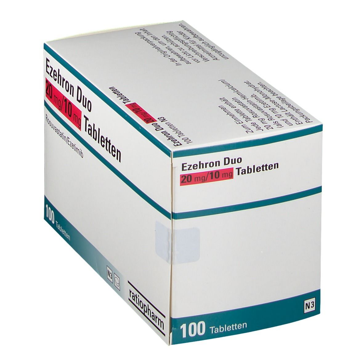 Ezehron Duo 20 mg/10 mg 100 St mit dem E-Rezept kaufen - Shop Apotheke