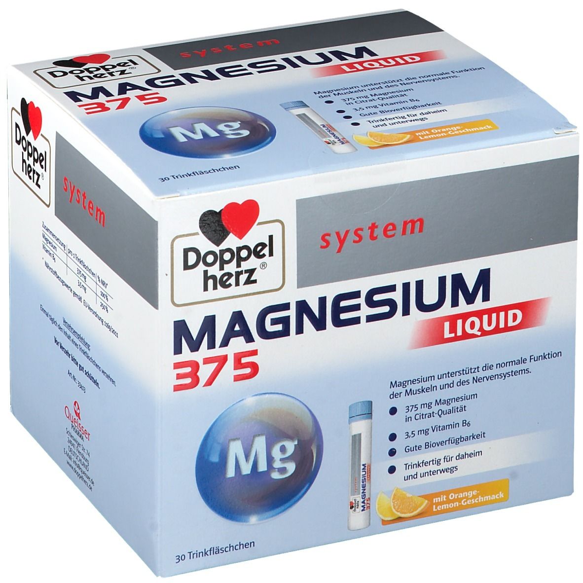 Doppelherz® system MAGNESIUM 375 Liquid 30 St - shop-apotheke.com