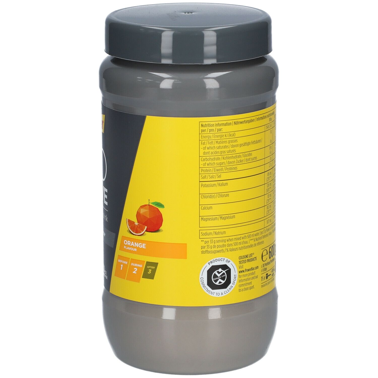 PowerBar® ISO ACTIVE Orangengeschmack 600 g - Shop Apotheke