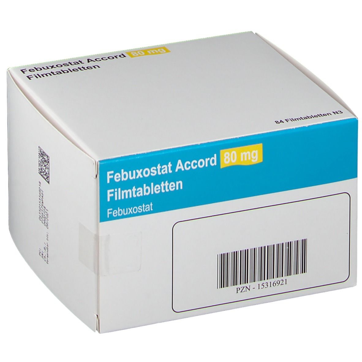 Febuxostat Accord 80 mg 84 St mit dem E-Rezept kaufen - Shop Apotheke