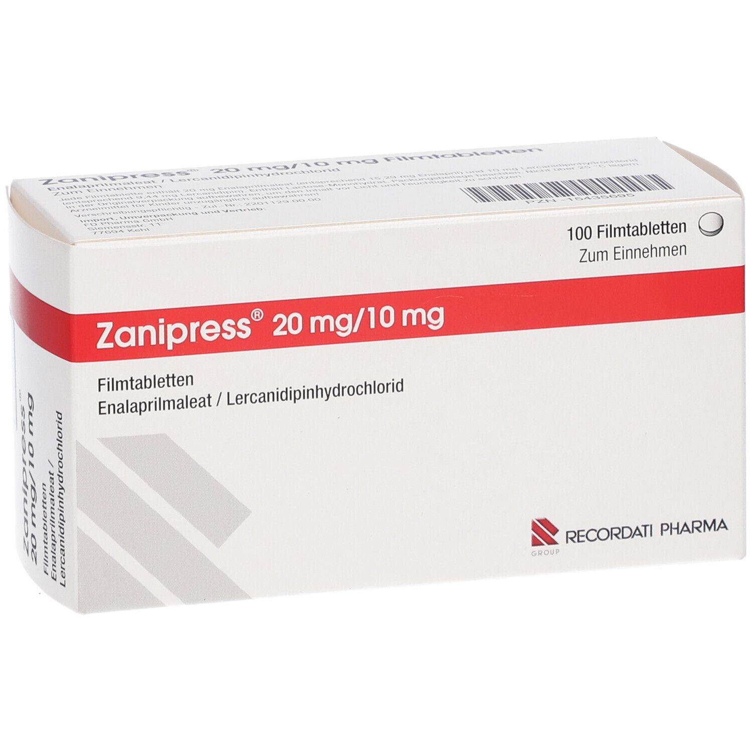 Zanipress® 20 mg/10 mg 100 St mit dem E-Rezept kaufen - Shop Apotheke