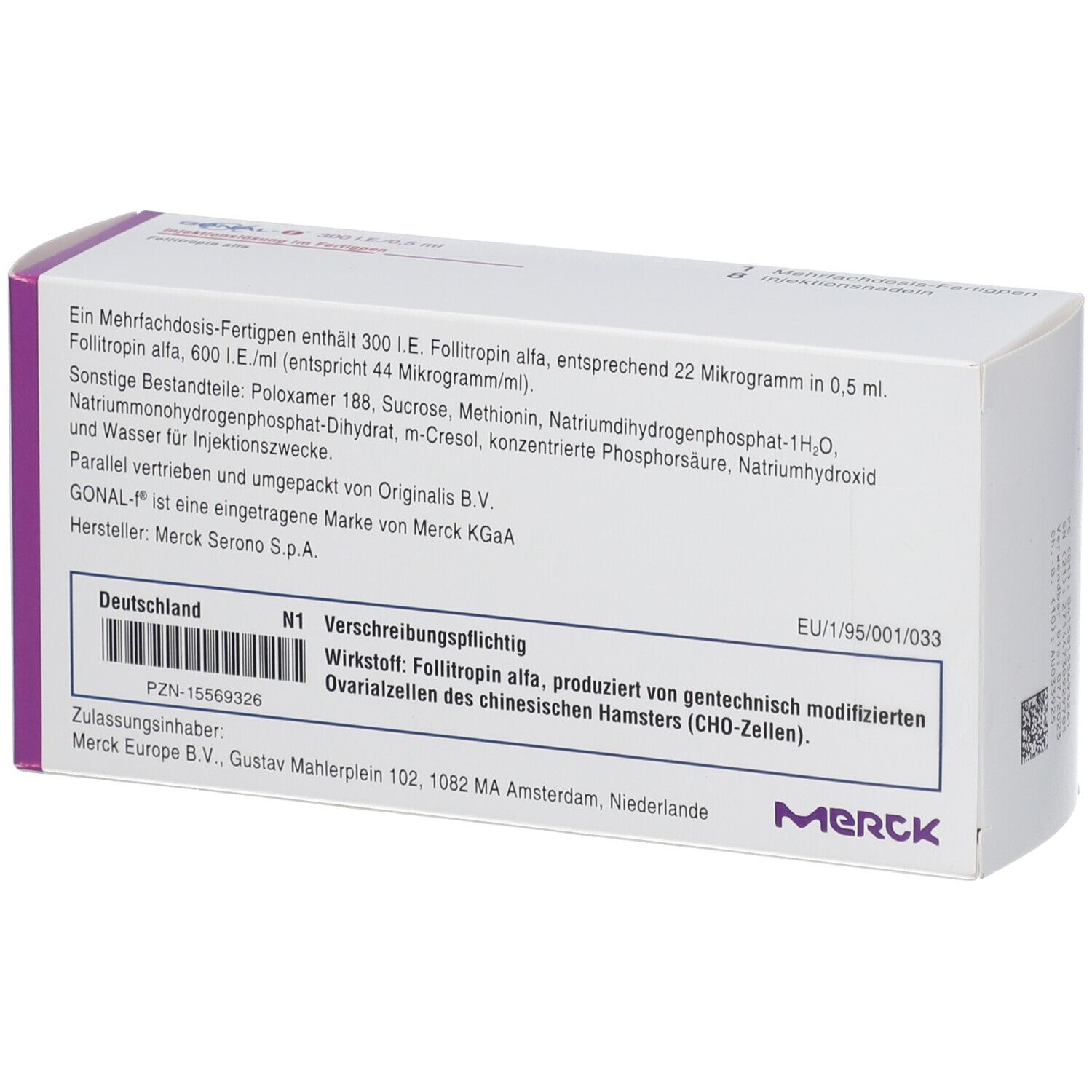 GONAL-f 300 I.E./0,5 ml 22 Mikr./0,5ml Fertigpen 1 St mit dem E-Rezept ...