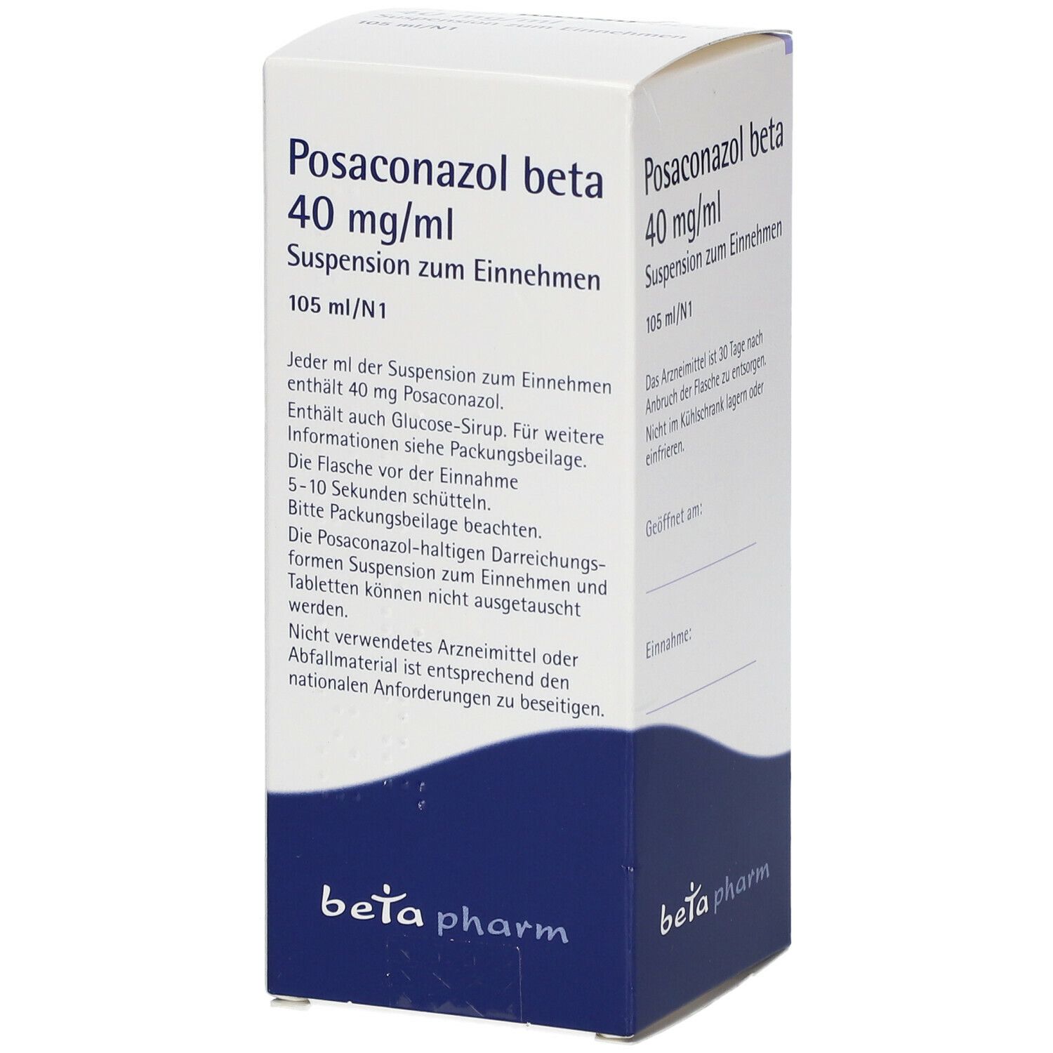 Posaconazol beta 40 mg/ml 105 ml mit dem E-Rezept kaufen - Shop Apotheke
