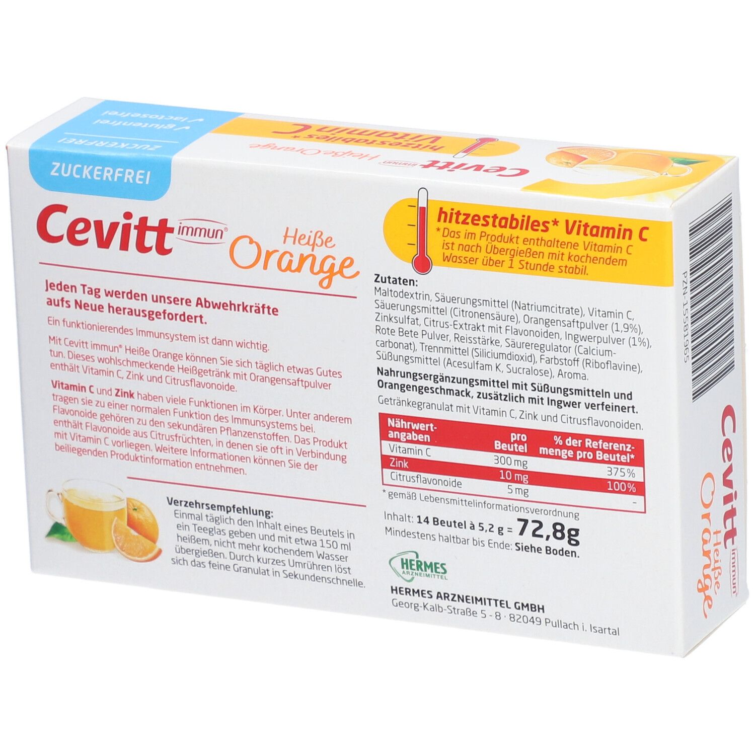 Cevitt immun ® heiße Orange zuckerfrei 14 St - Shop Apotheke