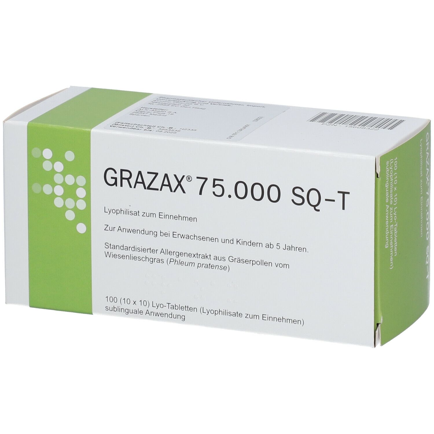 Grazax 75.000 SQ-T 100 St mit dem E-Rezept kaufen - Shop Apotheke