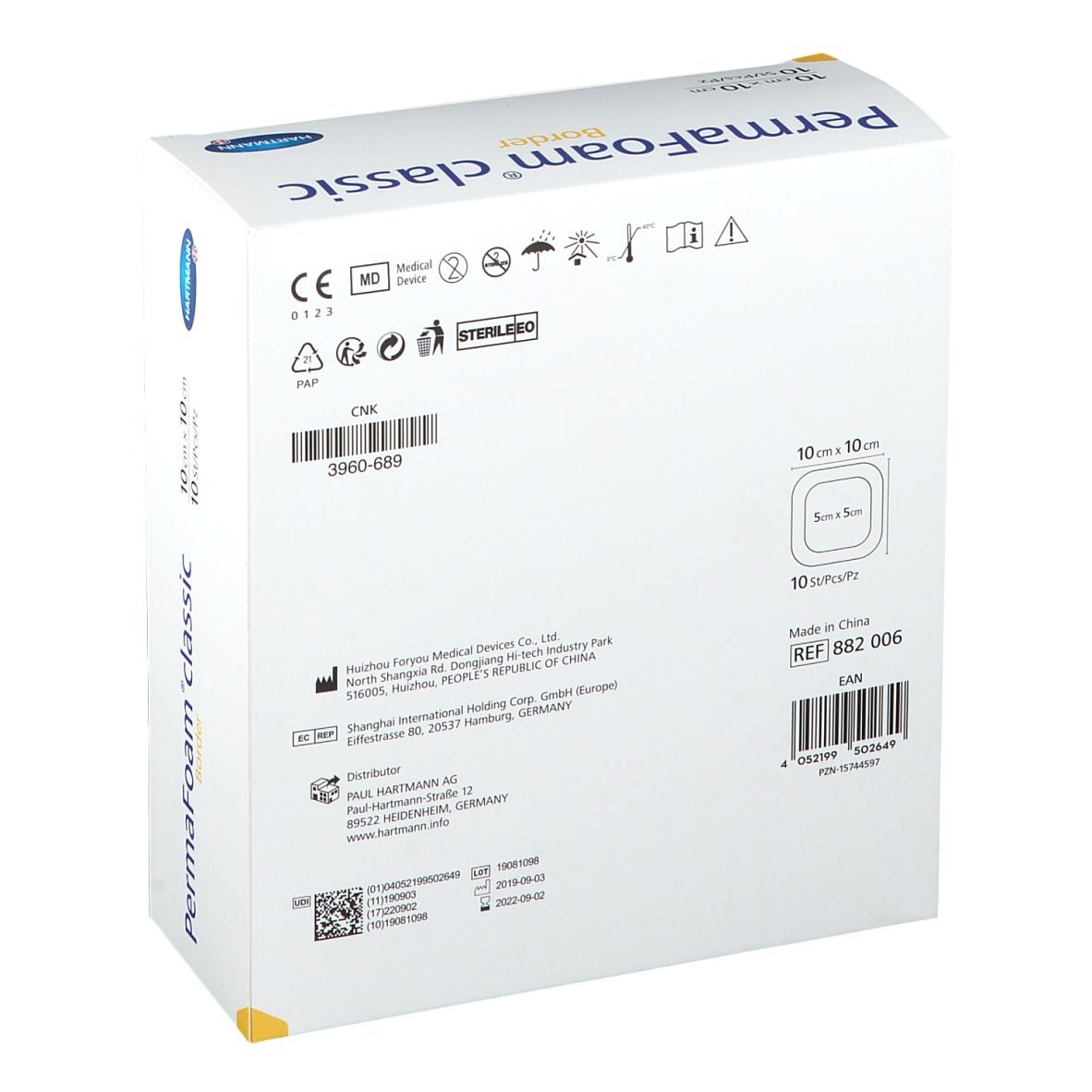 PermaFoam® Classic Border 10 x 10 cm 10 St - shop-apotheke.at