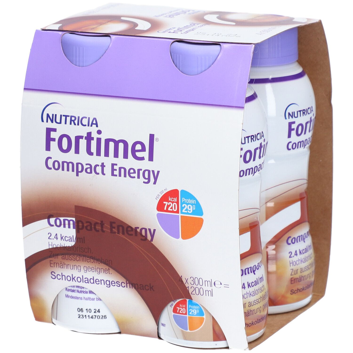 Fortimel Compact Energy Trinknahrung Schokolade 4x300 ml - shop ...