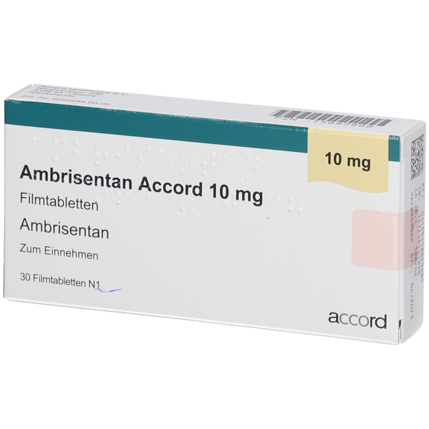 Ambrisentan Accord 10 mg 30 St mit dem E-Rezept kaufen - Shop Apotheke