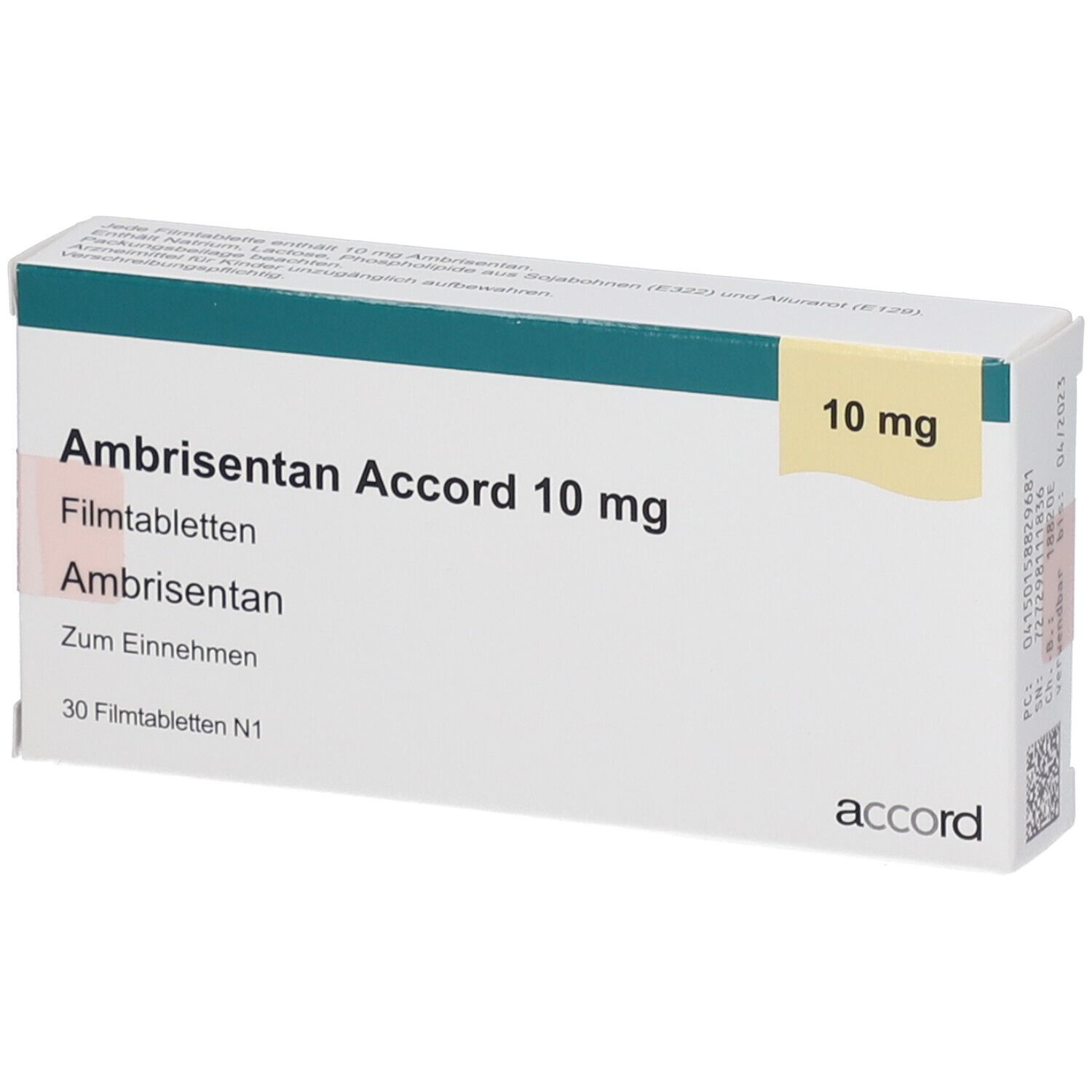 Ambrisentan Accord 10 mg 30 St mit dem E-Rezept kaufen - Shop Apotheke