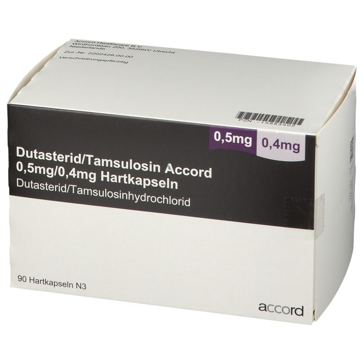 Dutasterid/Tamsulosin Accord 0,5 mg/0,4 mg 90 St - shop-apotheke.com