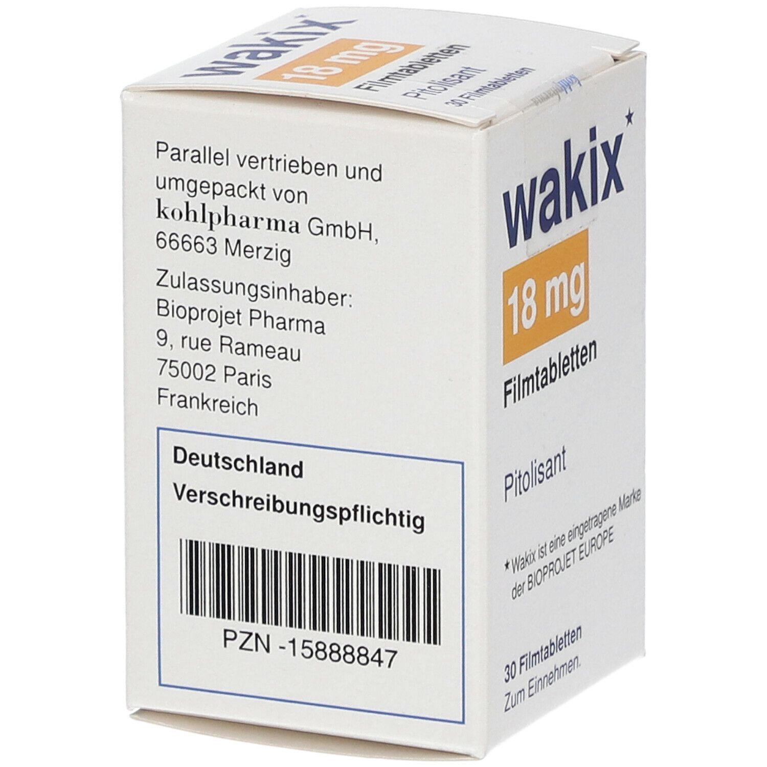 Wakix 18 mg 30 St mit dem E-Rezept kaufen - Shop Apotheke