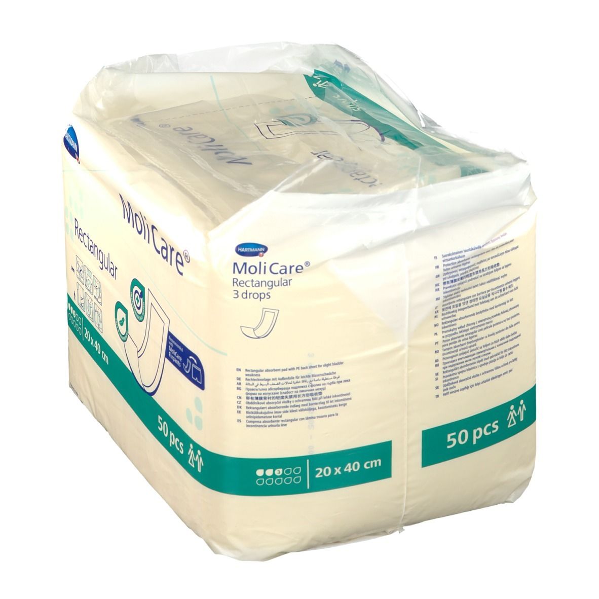 MoliCare® Rectangular 3 Tropfen 20x40 cm 50 St - shop-apotheke.at