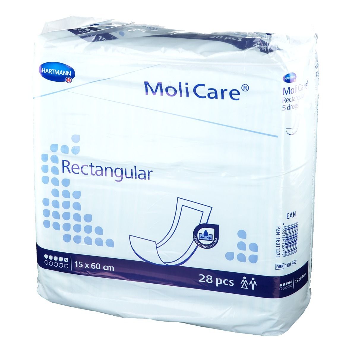 MoliCare® Rectangular 5 Tropfen 15x60 cm 28 St - shop-apotheke.com