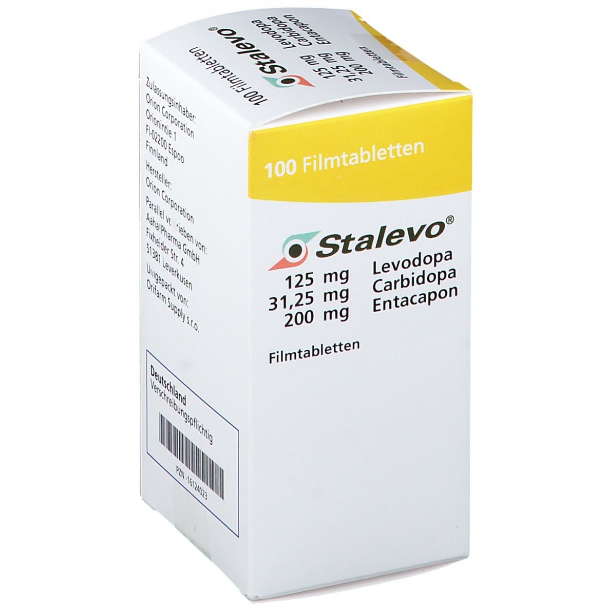 Stalevo® 125/31.25/200Mg 100 St mit dem E-Rezept kaufen - Shop Apotheke